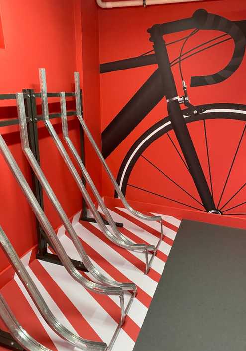 The Semi-Vertical Bike Rack | The Semi-Vertical Bike Rack