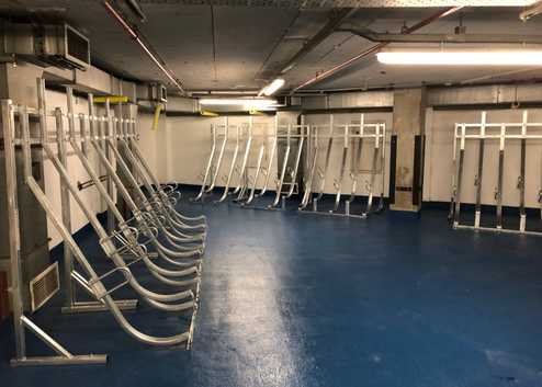 The Semi-Vertical Bike Rack | The Semi-Vertical Bike Rack