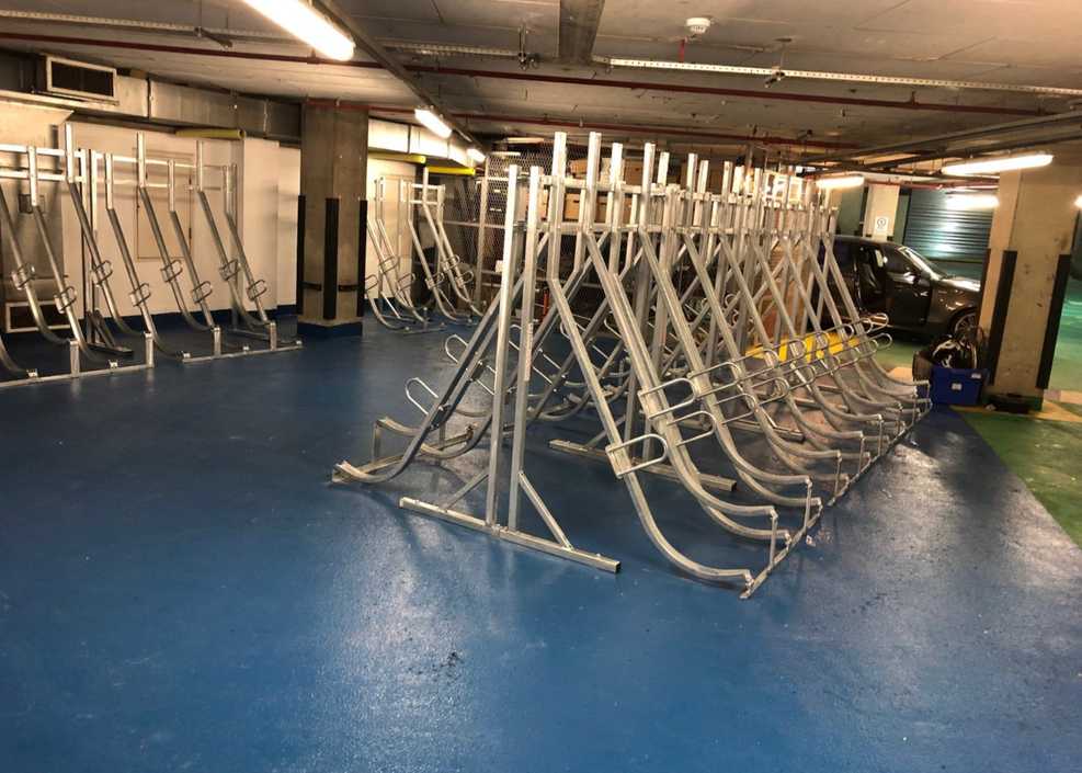 The Semi-Vertical Bike Rack | The Semi-Vertical Bike Rack